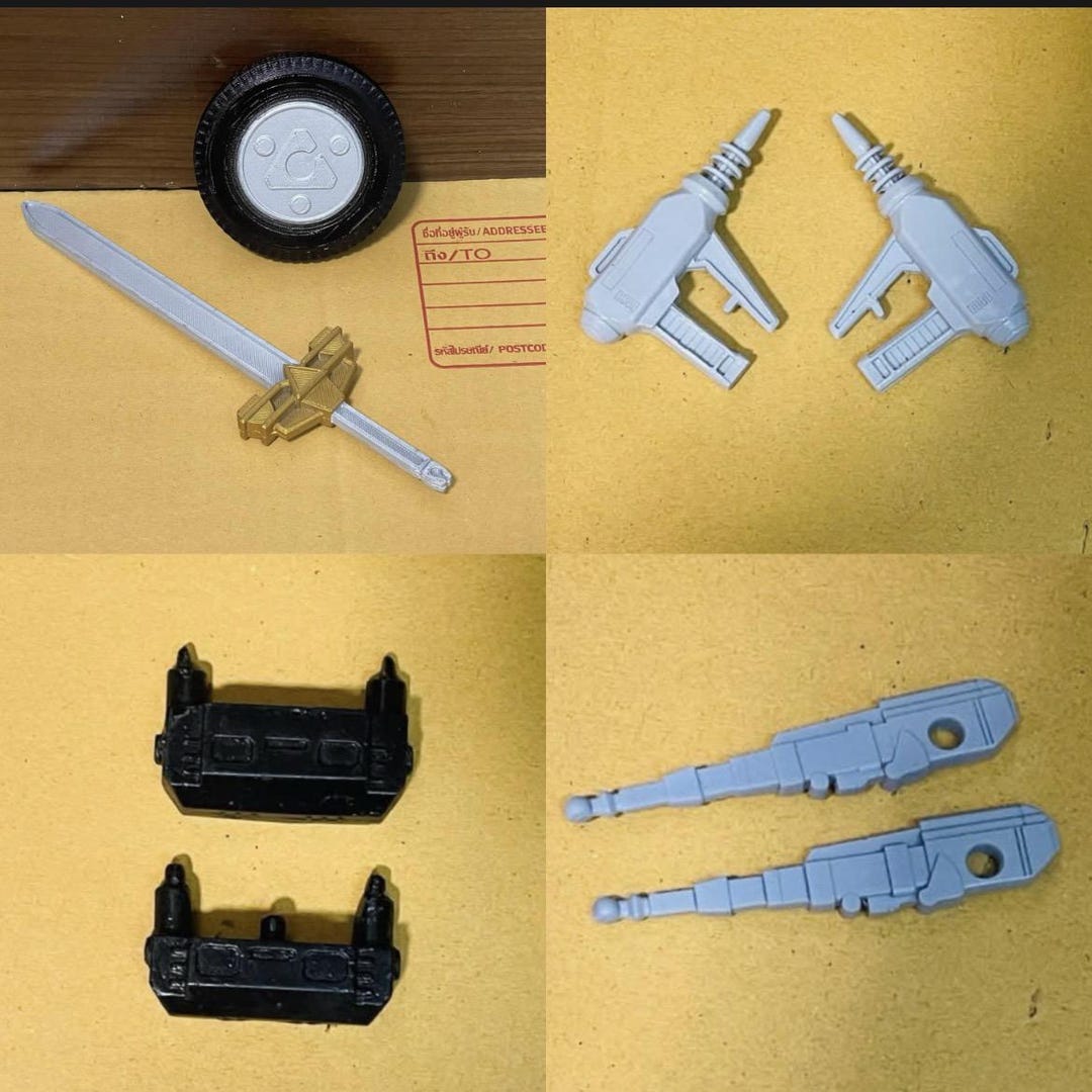 Resin Robot Parts Kit RV Robo | Turbo Megazord | Robot Accessories ...