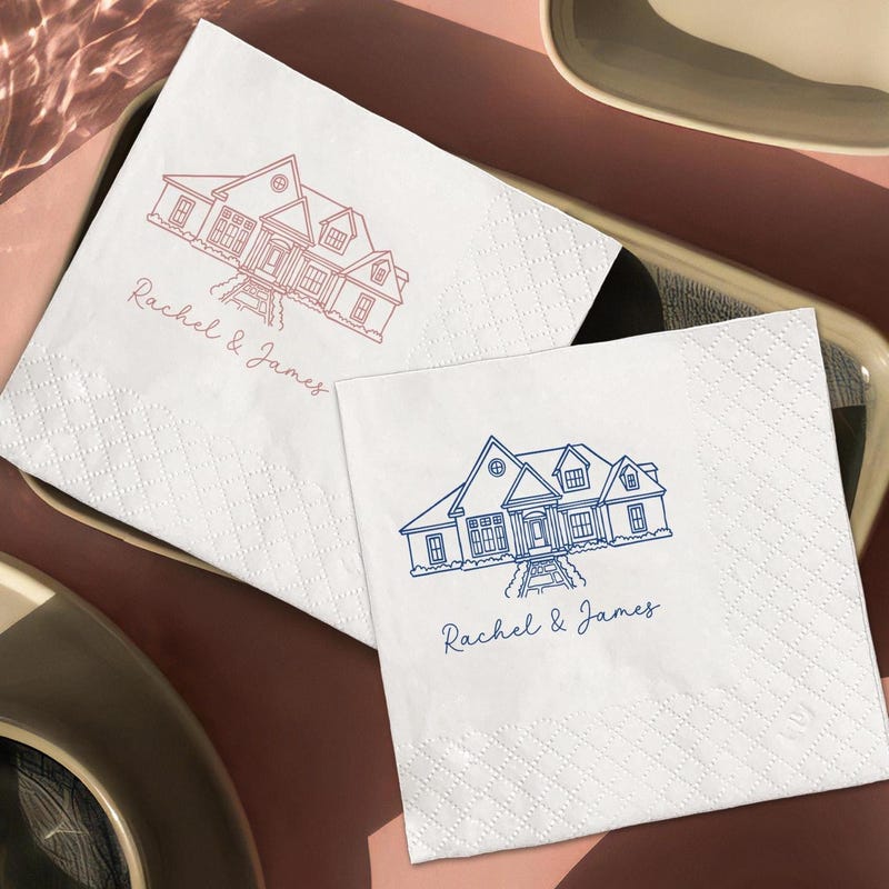 Custom Napkin Drawing - Etsy