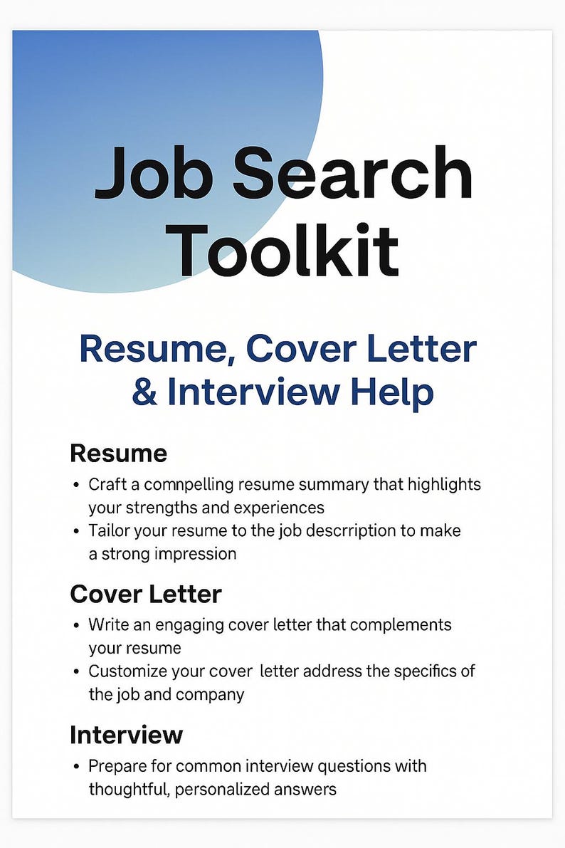 Job Search Toolkit | Resume & Cover Letter Help + Interview Prep ...