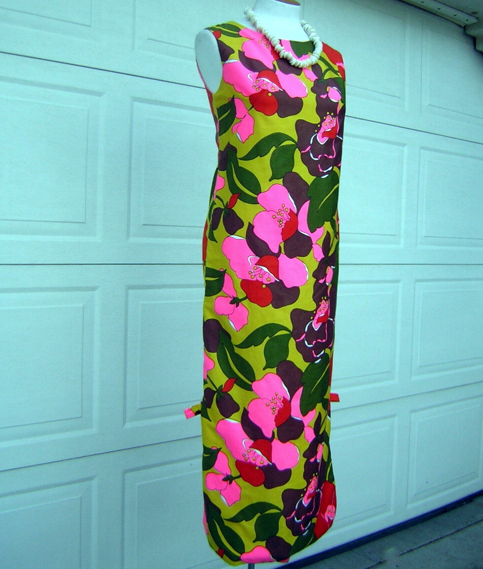 MOD Print Dress Vintage 60s Polished Cotton Size S to M | Etsy