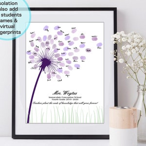Personalized Teacher Appreciation Gift for Teacher Thank You Dandelion ...