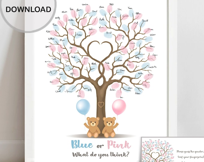 Gender Reveal Voting Cards Printable, Balloons Girl or Boy, Cast Your ...