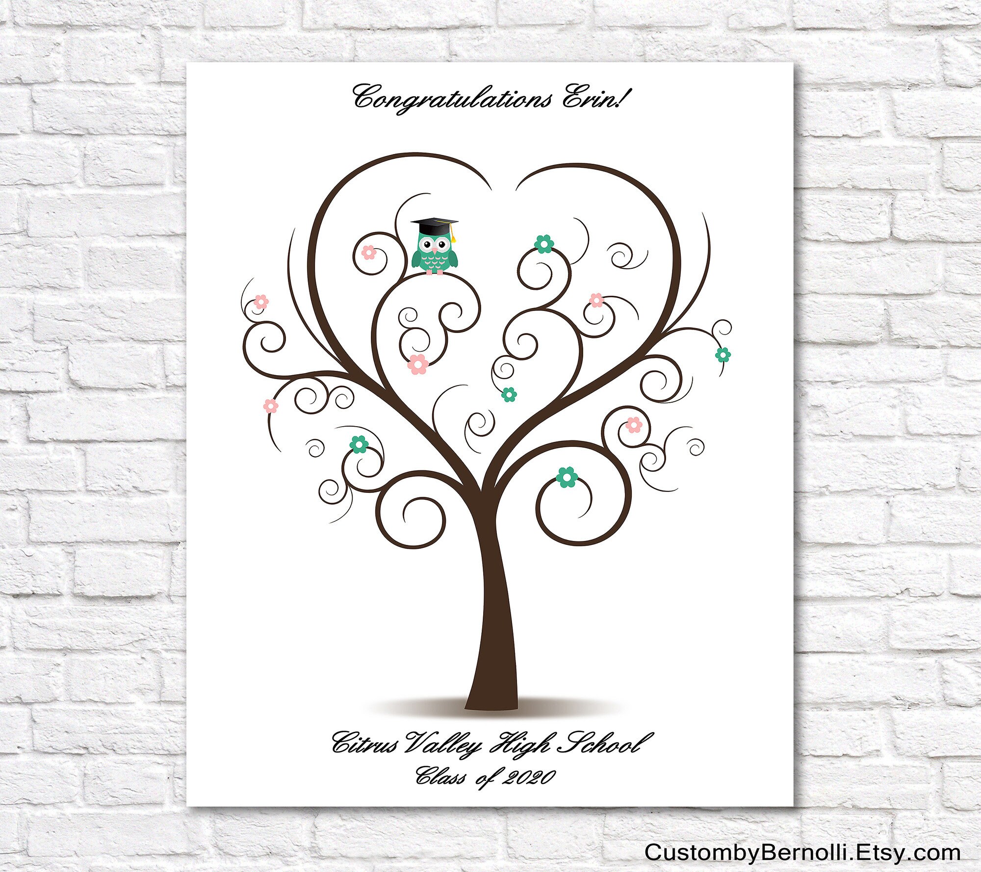 Owl Graduation Gift for Student Personalized Graduation End | Etsy