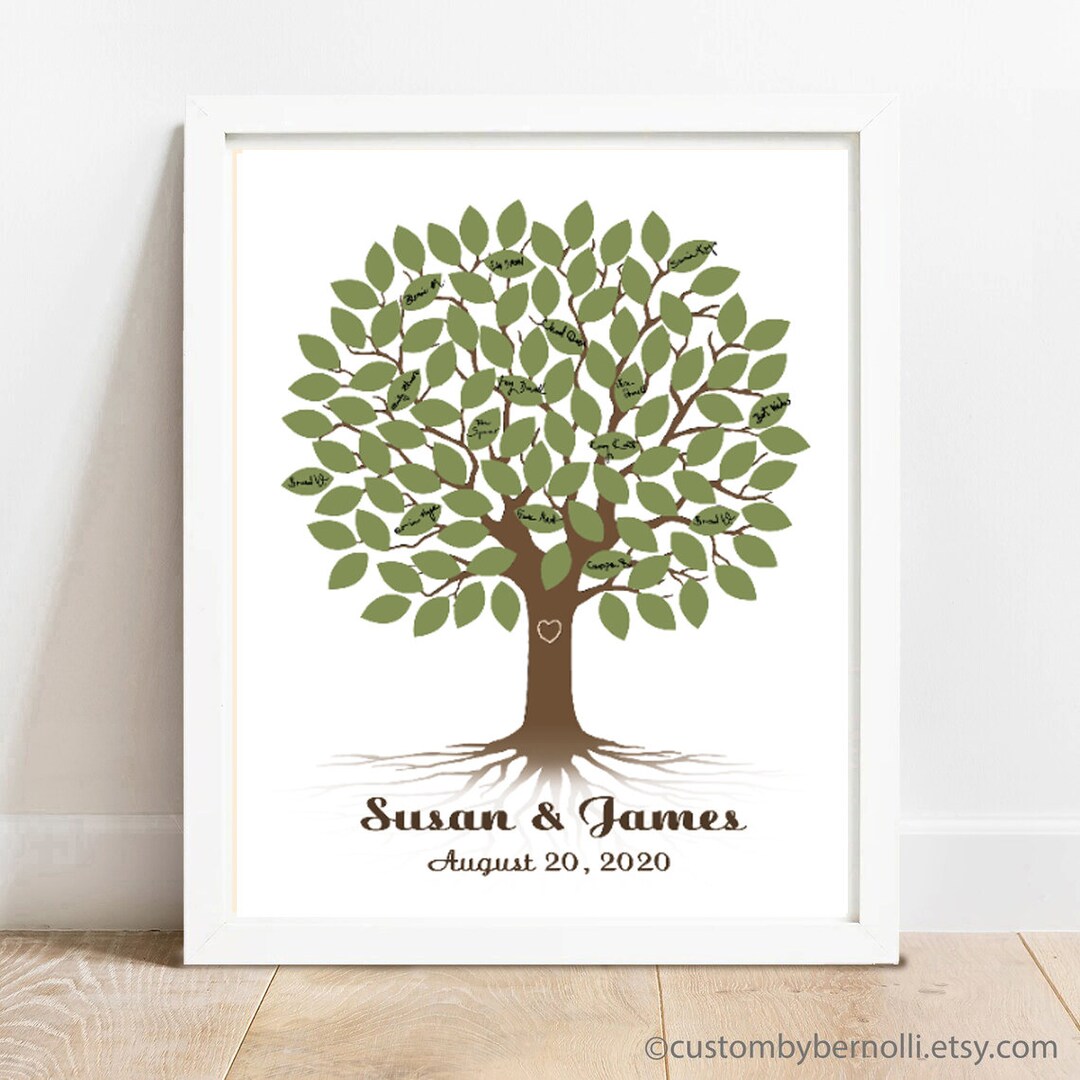 Wedding Guest Book Alternative, Wedding Tree Guest Book Ideas, Custom ...