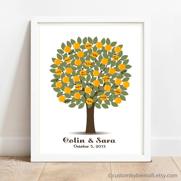 Tree Guest Book - Etsy