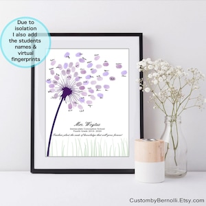 Personalized Teacher Appreciation Gift for Teacher Thank You Dandelion ...