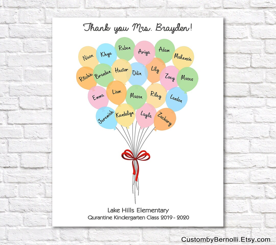 Personalized Teacher Appreciation Gift, Thank You Gift for Teacher ...