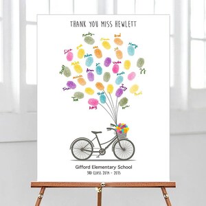 Teacher Appreciation Gift, Personalized Gift for Teacher, Fingerprint ...