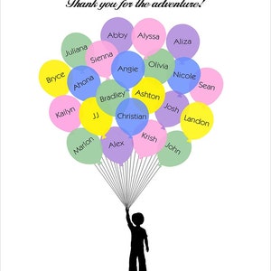 Balloon End of Year Teacher Gift, Personalized Thank You Gift ...