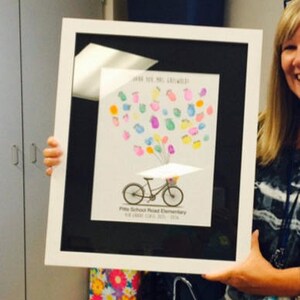 Teacher Appreciation Gift, Personalized Gift for Teacher, Fingerprint ...