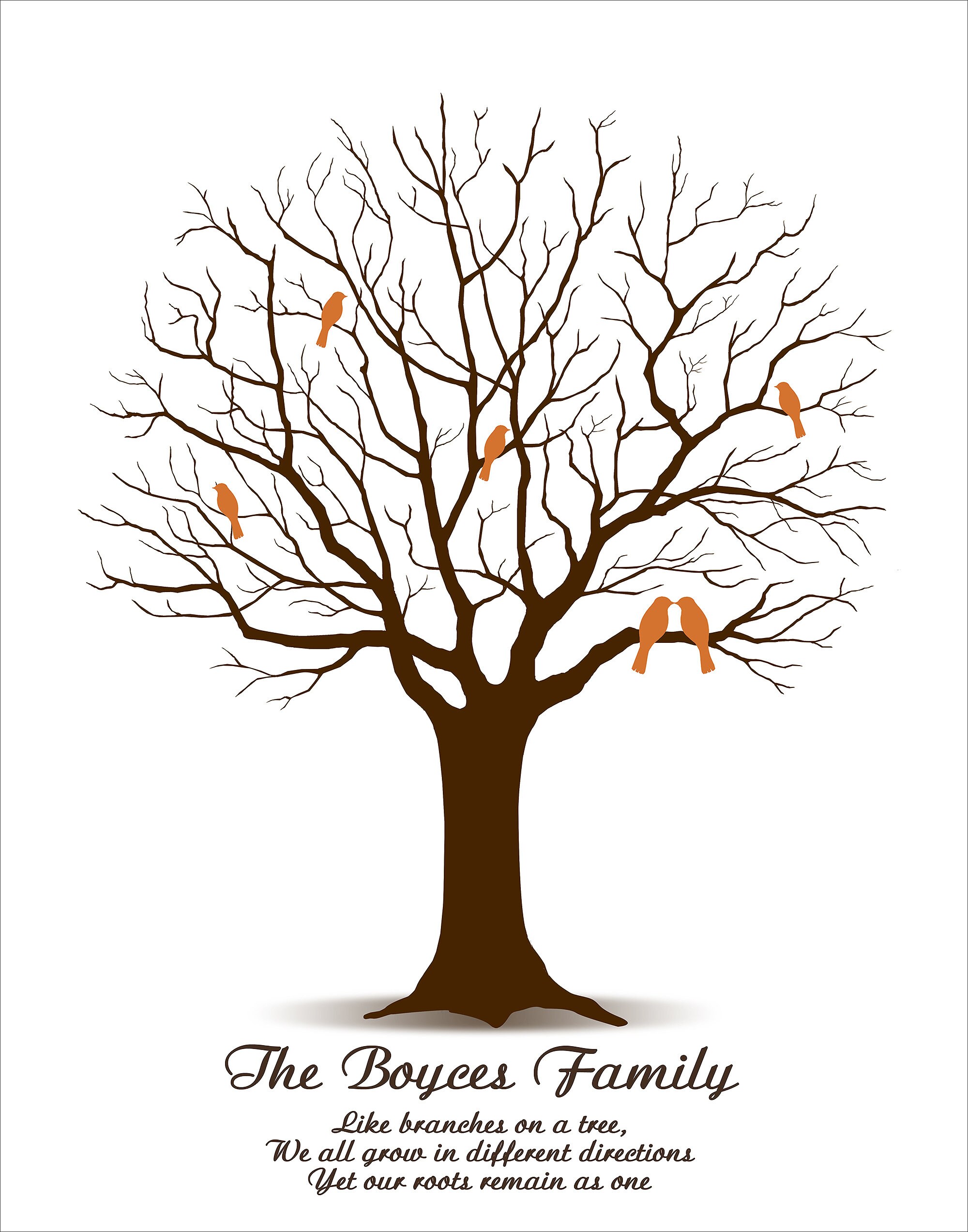 Personalized Family Tree Gift for Parents Custom Family Tree | Etsy