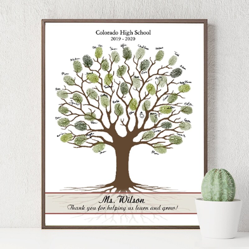 Fingerprint Tree - Etsy