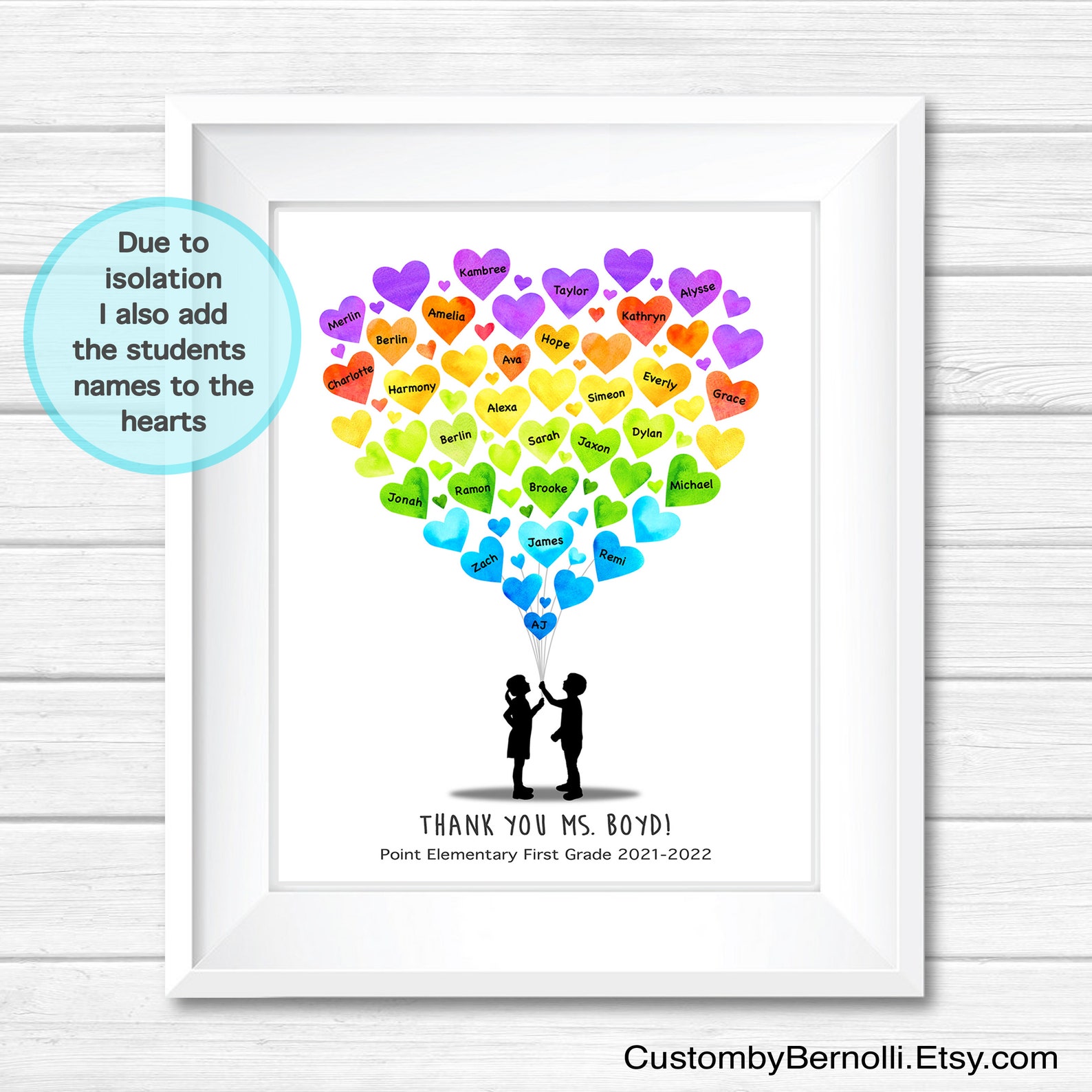 Teacher Appreciation Gift Personalized Class Gift for Teacher - Etsy