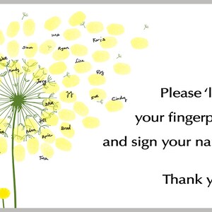 Teacher Appreciation Gift, Teachers Plant Seeds, Fingerprint Dandelion ...