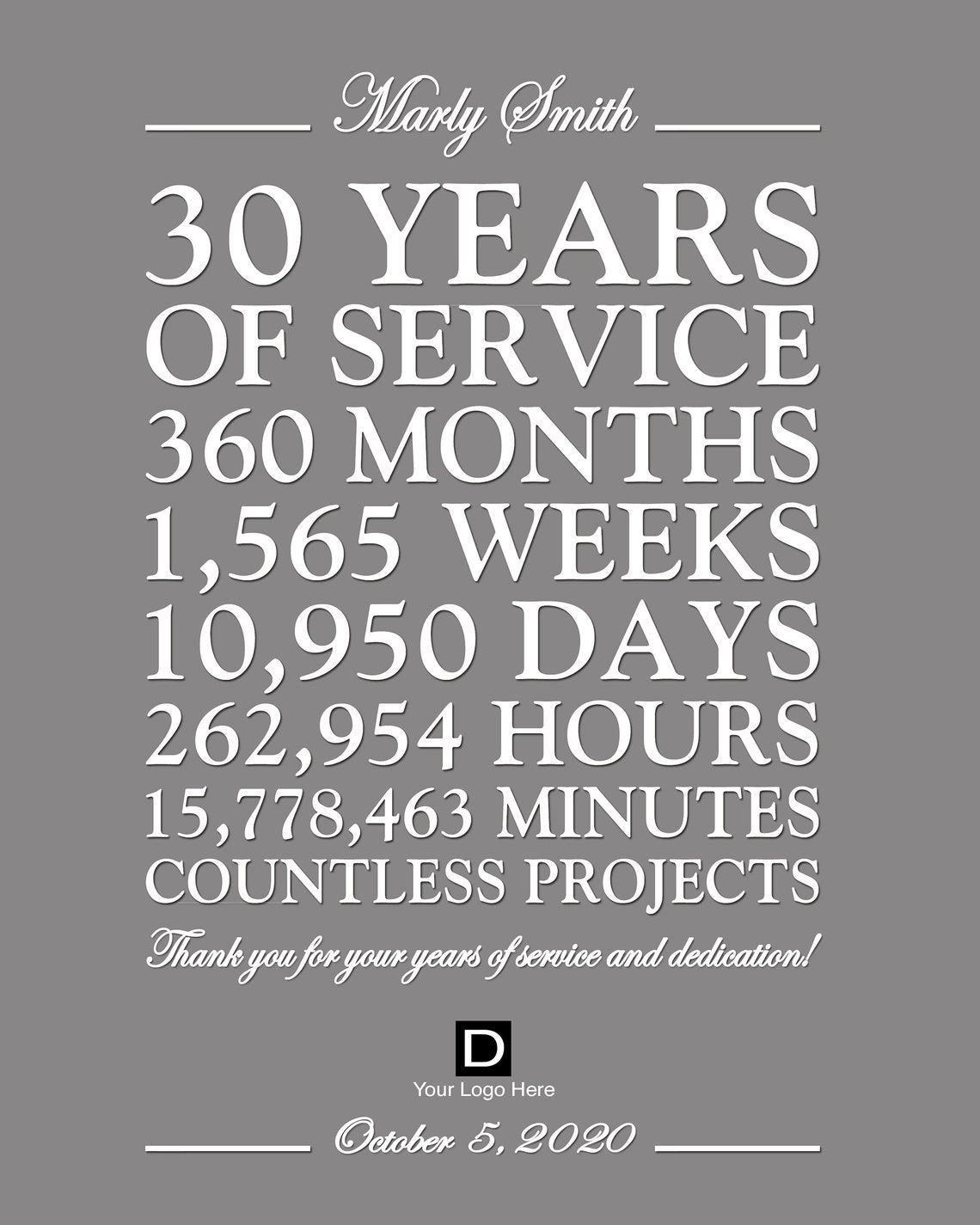 work-anniversary-gift-10-year-15-year-20-year-25-year-30-year-etsy