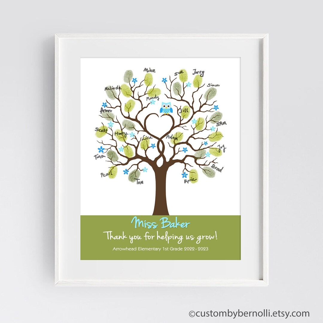 Owl Teacher Appreciation Gift, Personalized Teacher Gift, End of Year ...