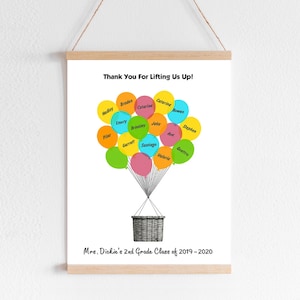 Teacher Appreciation Gift, Personalized Gift for Teacher From Class or ...