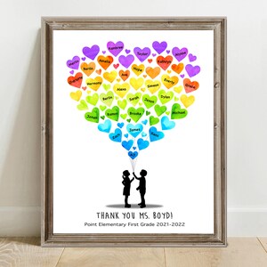 Teacher Appreciation Gift Personalized Class Gift for Teacher Thank You ...