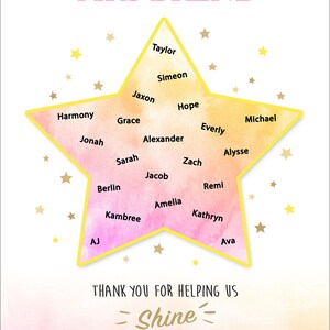 Personalized Teacher Star Gift, Custom Teacher Appreciation Gift for ...
