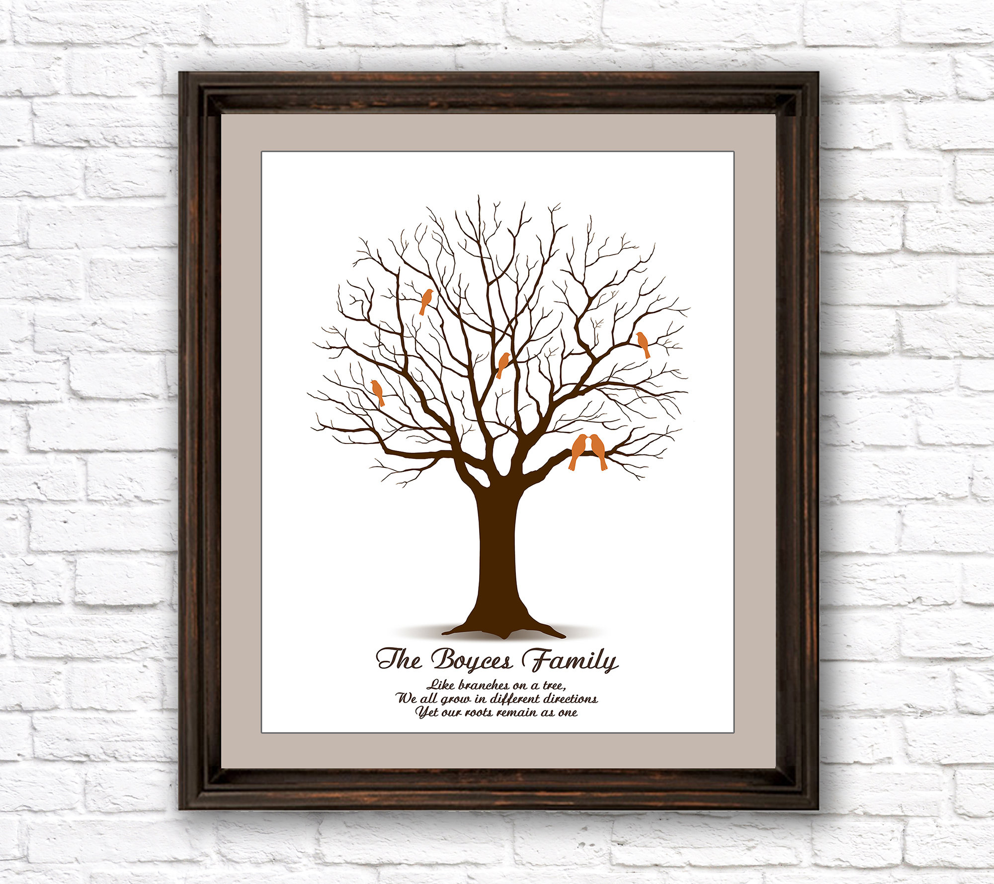 Personalized Family Tree Gift for Parents Custom Family Tree | Etsy