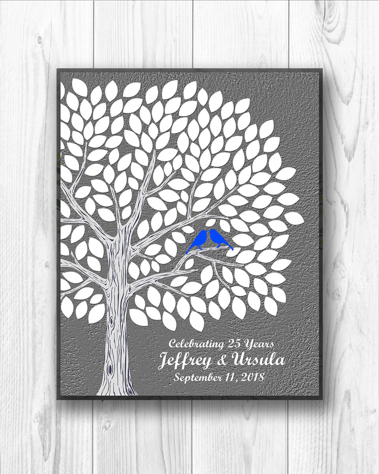 25th Anniversary Gift for Parents Custom 25th Wedding | Etsy