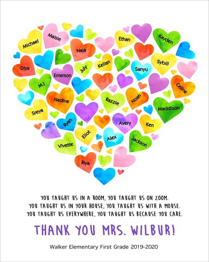 Teacher Appreciation Gift Personalized Class Gift for Teacher - Etsy