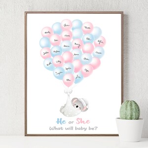 Koala Gender Reveal Ideas He or She Gender Guess Digital Print, Balloon ...