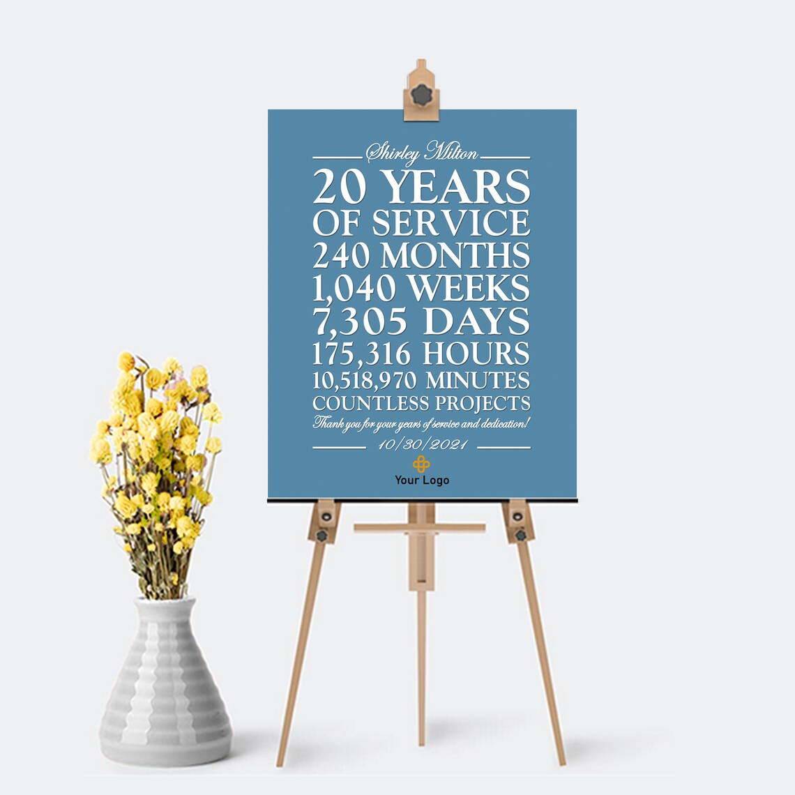 Personalized 25 Year Work Anniversary PRINT 25 Years of - Etsy