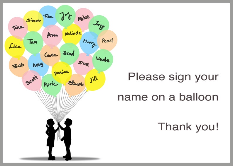 Personalized Teacher Appreciation Gift With Kids and Balloons | Etsy