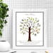 Teacher Appreciation Gift, Owl Fingerprint Tree Custom Gift for Teacher ...