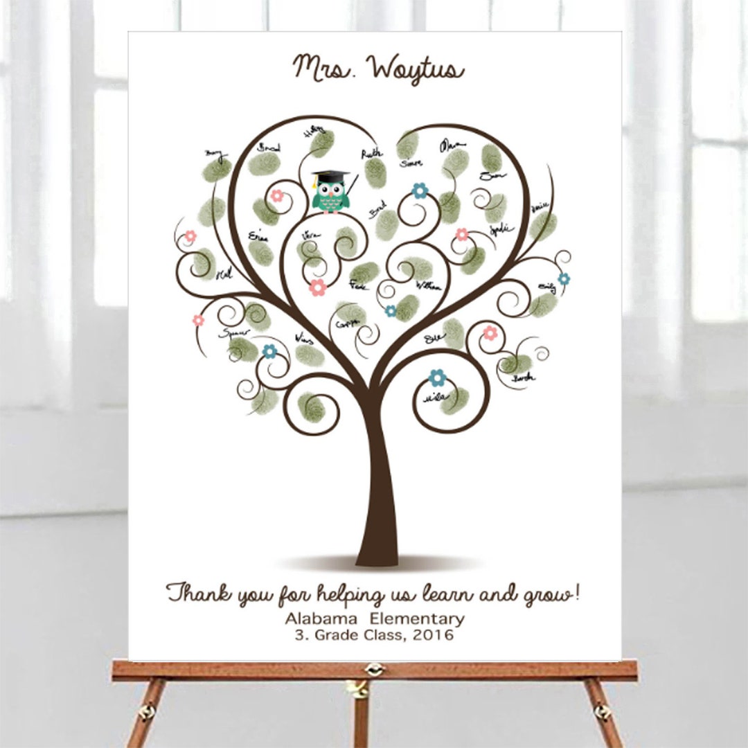 Custom Teacher Appreciation Gift Printable, Personalized Gift for ...