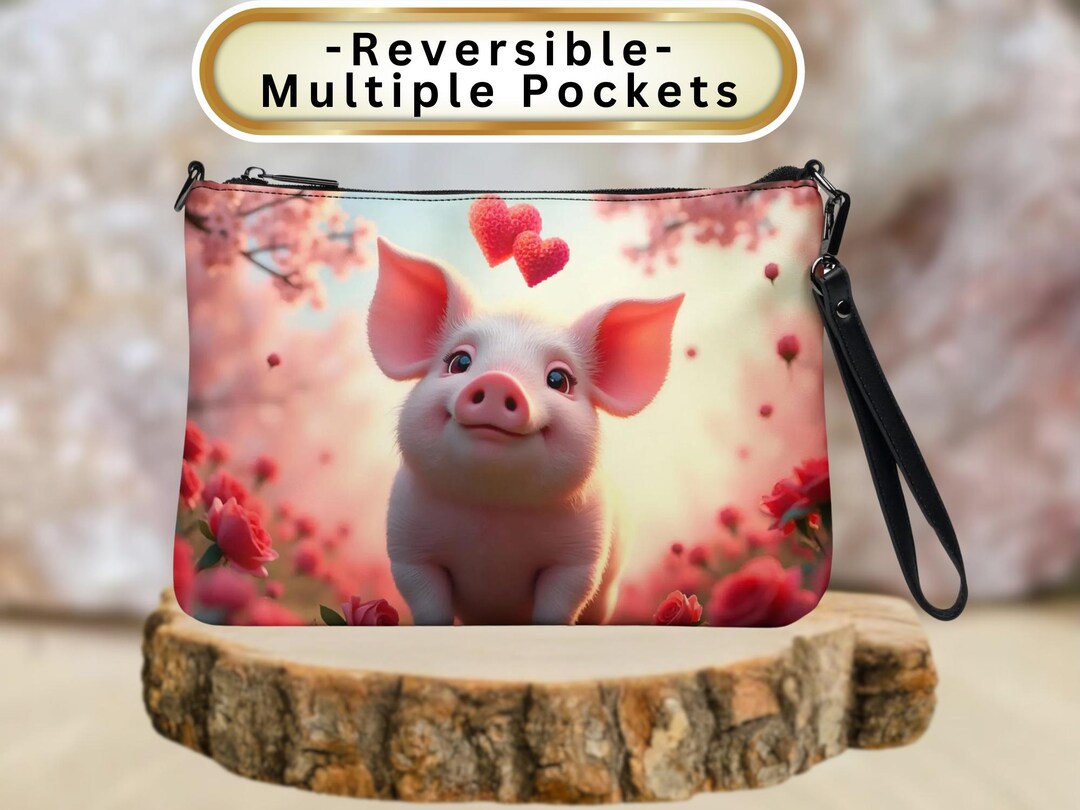 Pig Love Crossbody Purse Unique Stylish Handbag Fashion Accessory for ...