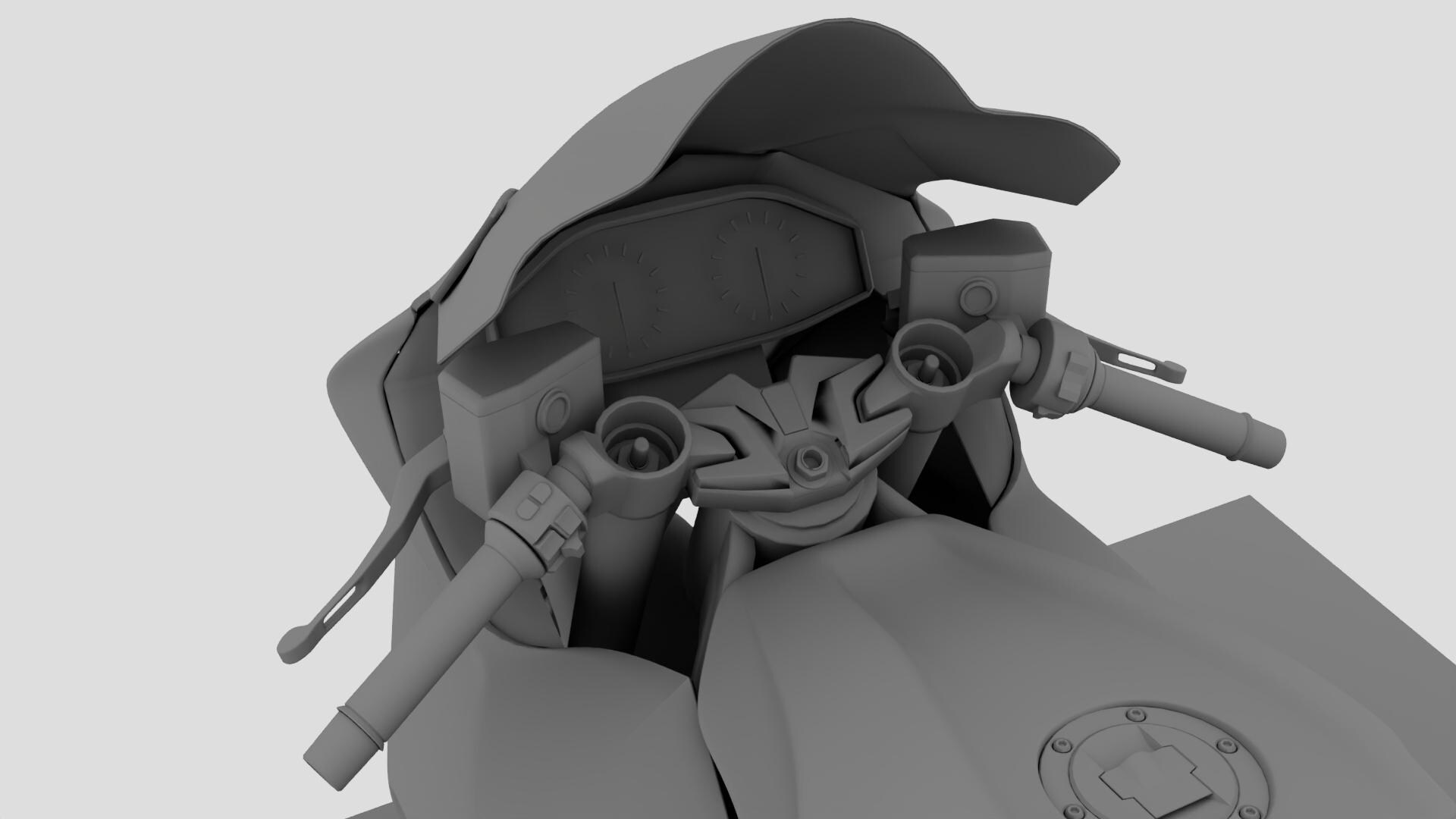 Suzuki Hayabusa 3D Model – Maya File | FBX/OBJ | High-detail Motorcycle ...