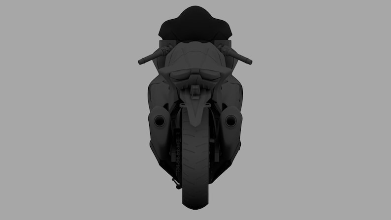 Suzuki Hayabusa 3D Model – Maya File | FBX/OBJ | High-detail Motorcycle ...