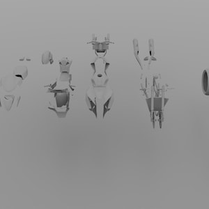 Suzuki Hayabusa 3D Model – Maya File | FBX/OBJ | High-detail Motorcycle ...