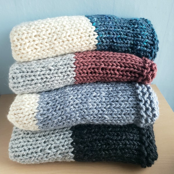 Hand Knit Wrap - Etsy