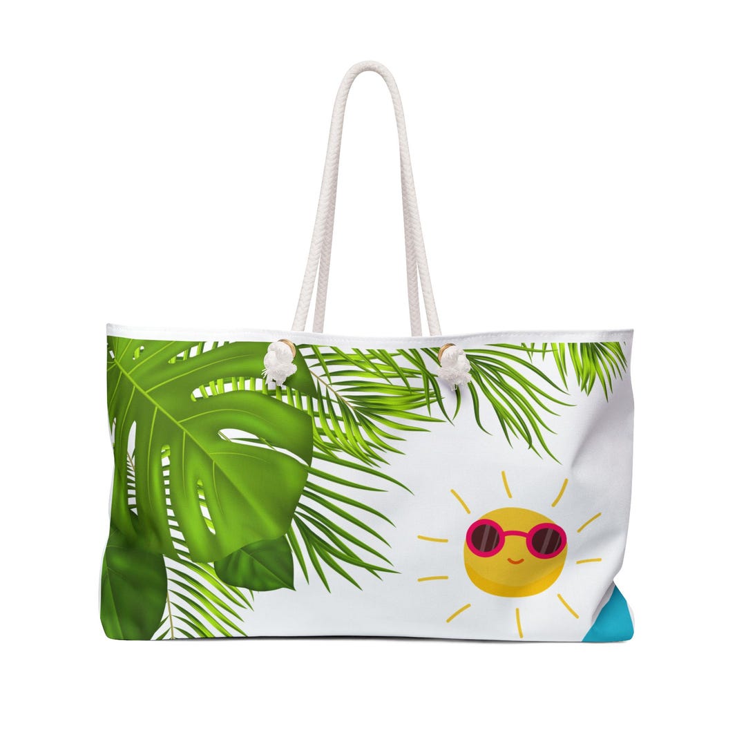 Oversized Weekender Tote Bag: Beachful Summer Travel Bag - Etsy