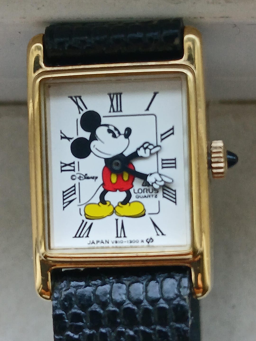 Mickey Mouse Watch Ladies Lorus Quartz Japan V810-1300R - Etsy
