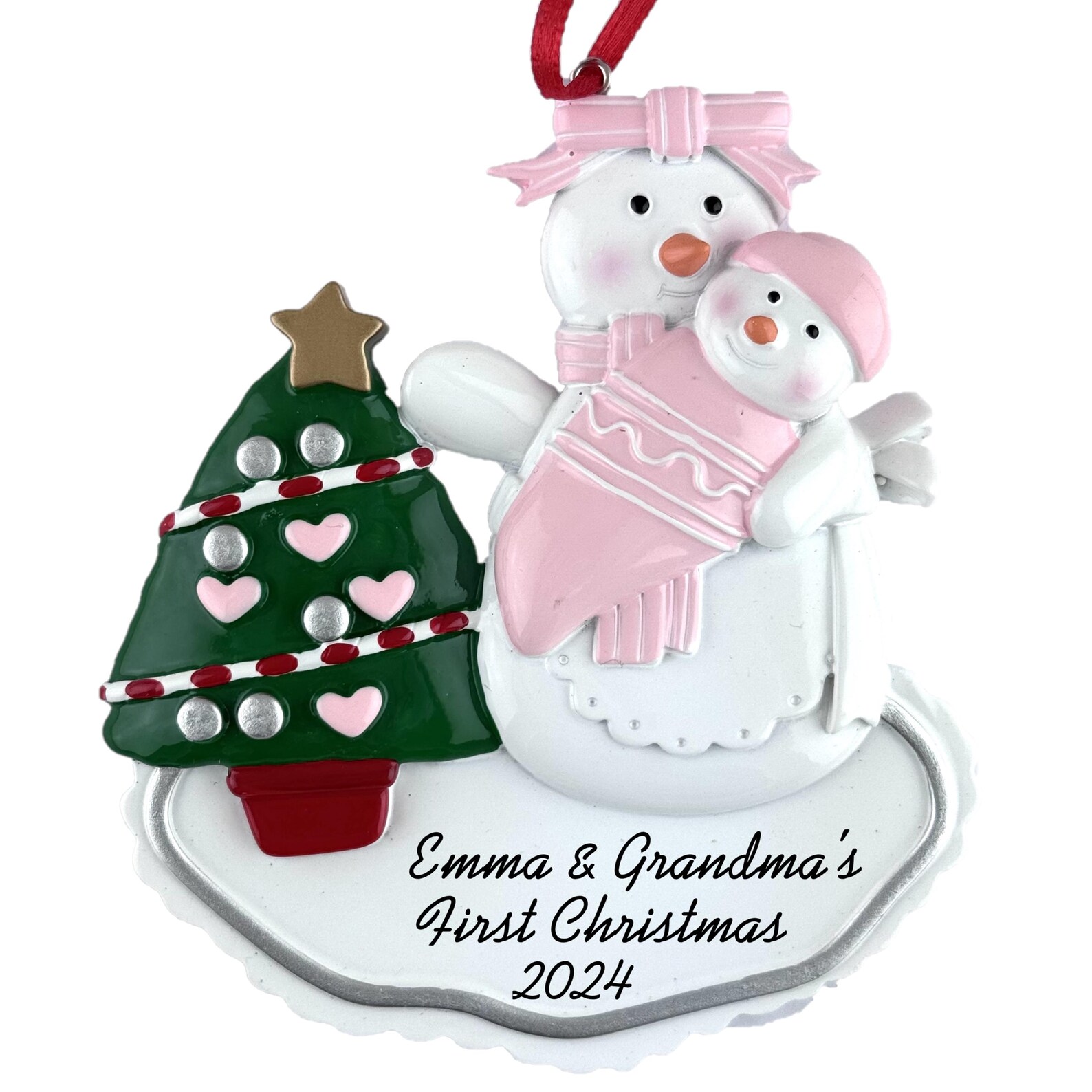 Baby Girl or Baby Boy and Grandmother's 1st Christmas Personalized ...