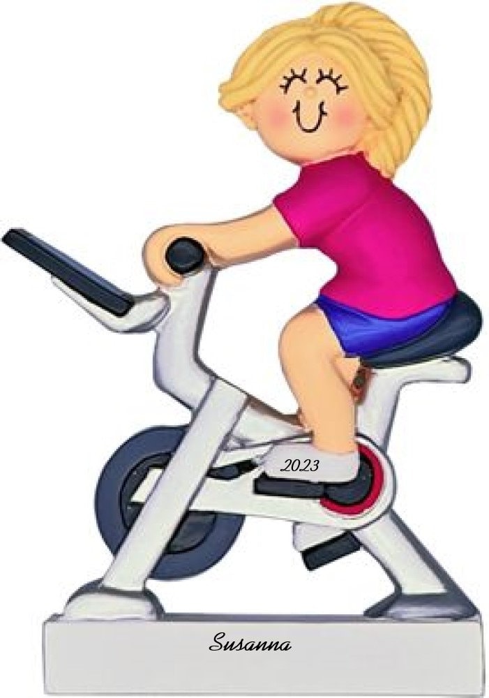 Male or Female, Blonde, Brunette, Afr. American Exercise Cycle Spinning ...