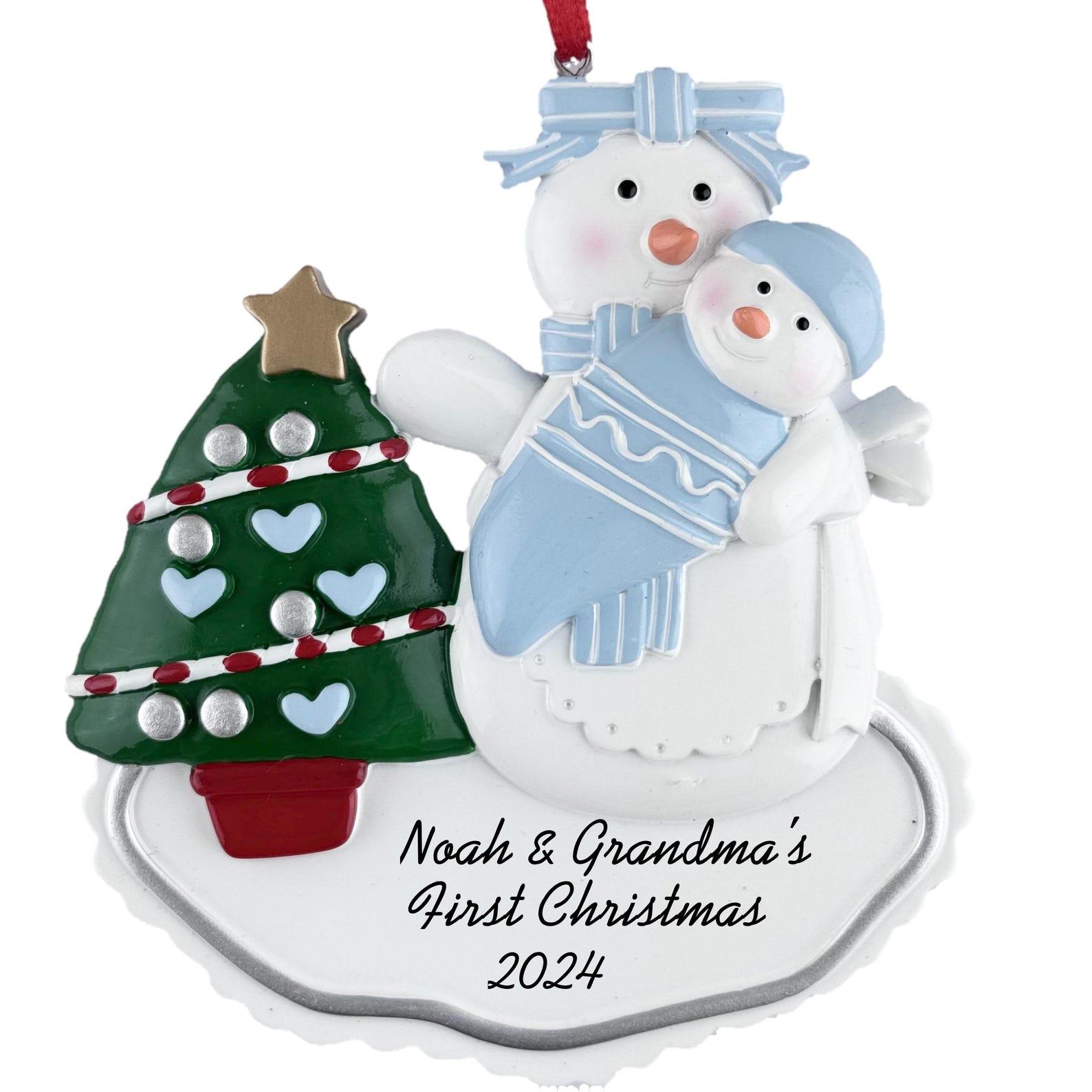 Baby Girl or Baby Boy and Grandmother's 1st Christmas Personalized ...