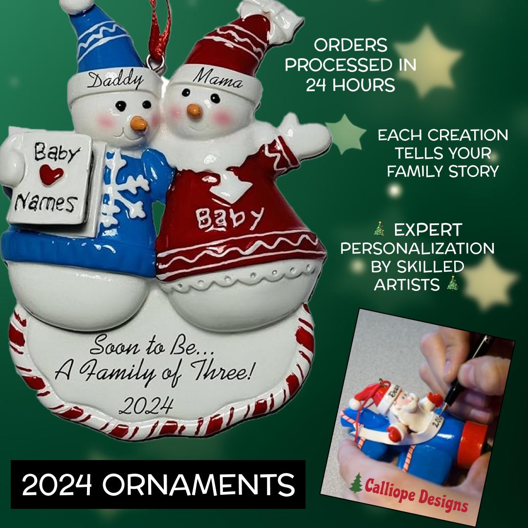 Baby Girl or Baby Boy and Grandmother's 1st Christmas Personalized ...