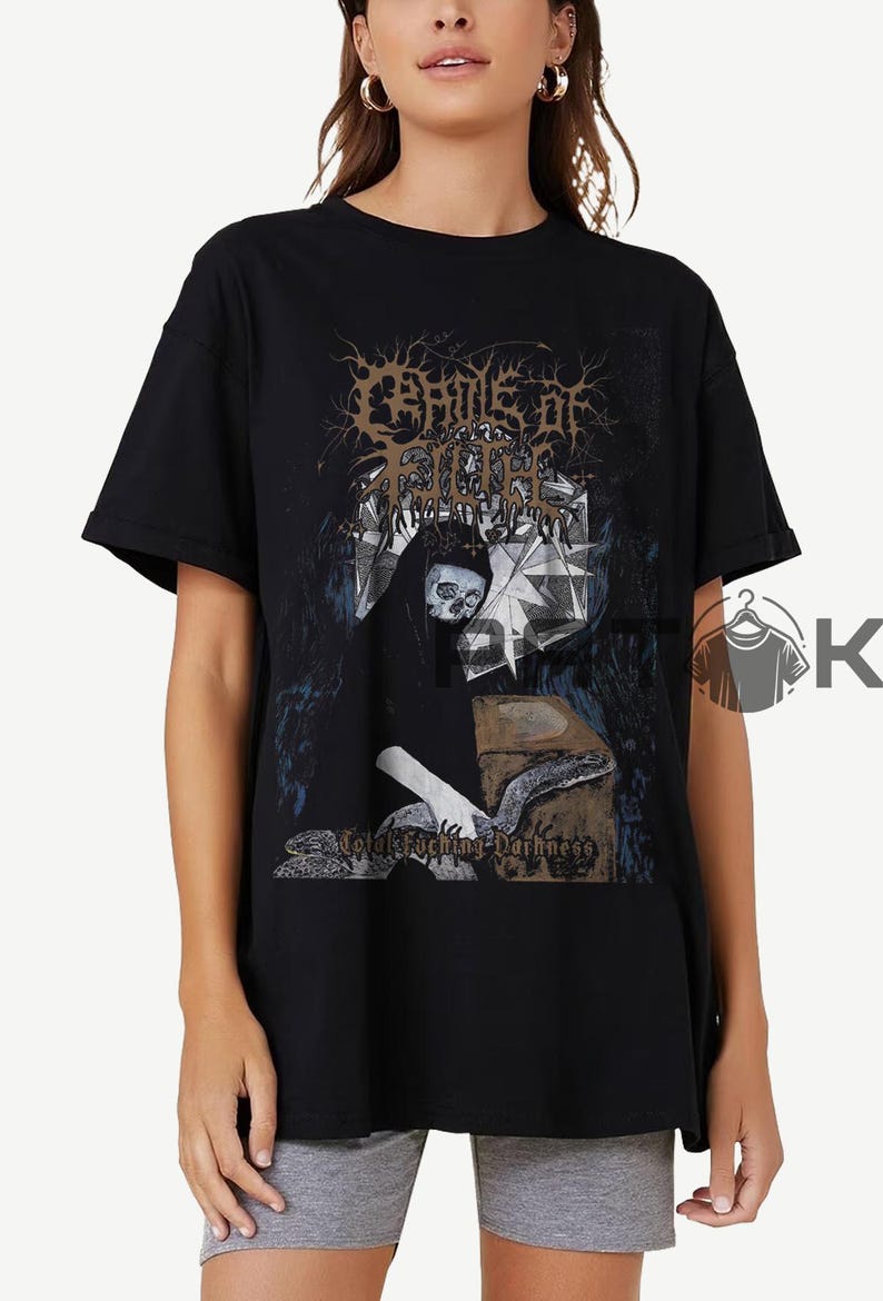 Cradle of Filth T Shirt, 90s Retro Extreme Metal Band Music Fan Merch T ...