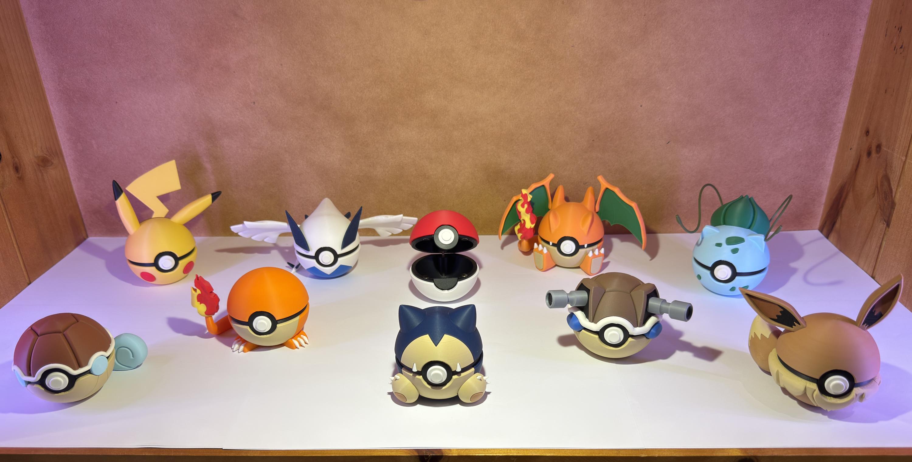 Pokemon Pokeballs | 3D Printed Displays | Gifts and Collectables | Gen ...
