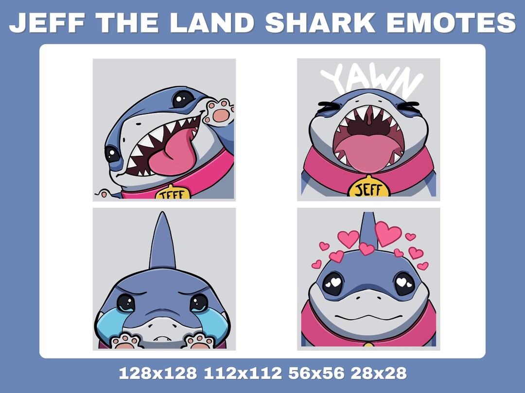 MARVEL RIVALS EMOTES Jeff the Land Shark -- Twitch and Discord Emotes ...