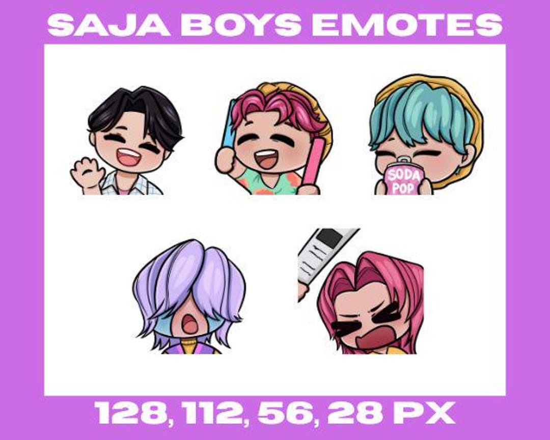 SAJA BOYS KPOP Demon Hunters Emote Twitch and Discord - Etsy Canada