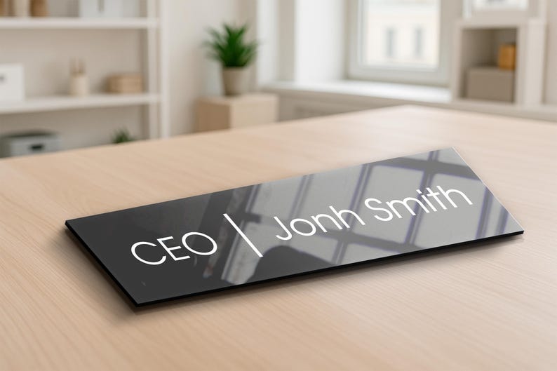 Custom Office Door Sign – Personalized Acrylic Name Plate - Etsy