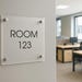 Modern Acrylic Room Number Sign: Custom Business Plaque - Etsy