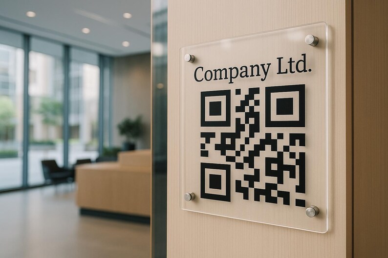 Acrylic Sign for QR Code, Informational Signs, Business Plaque, Custom ...