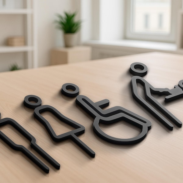 Industrial Restroom Signs - Etsy Canada